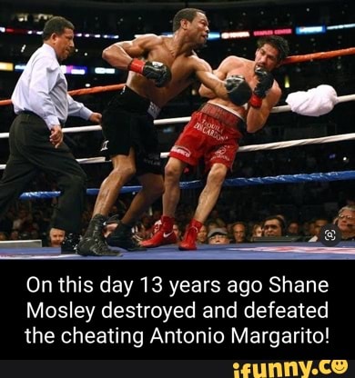 On this day 13 years ago Shane Mosley destroyed and defeated the ...