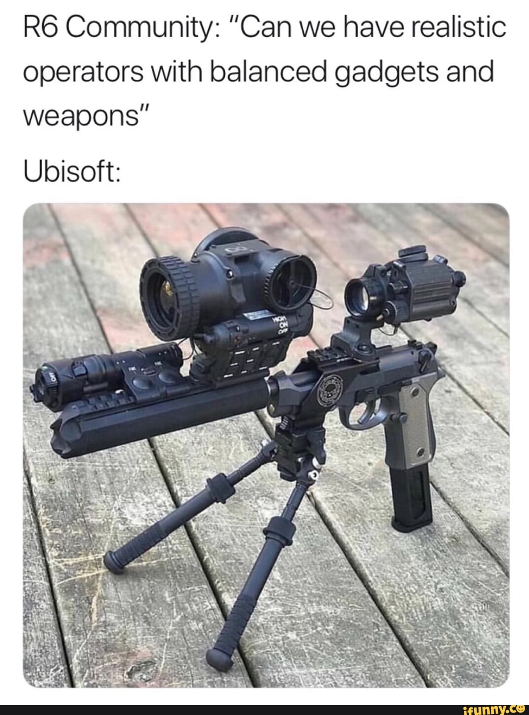 R6 Community: ”Can we have realistic operators with balanced gadgets ...