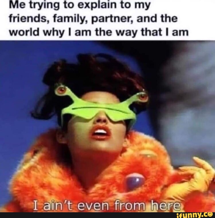Vie trying to explain to my friends, family, partner, and the world why ...