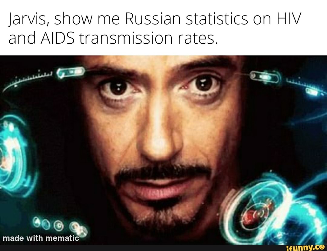Jarvis, Show me Russian statistics on HIV and AIDS transmission rates ...