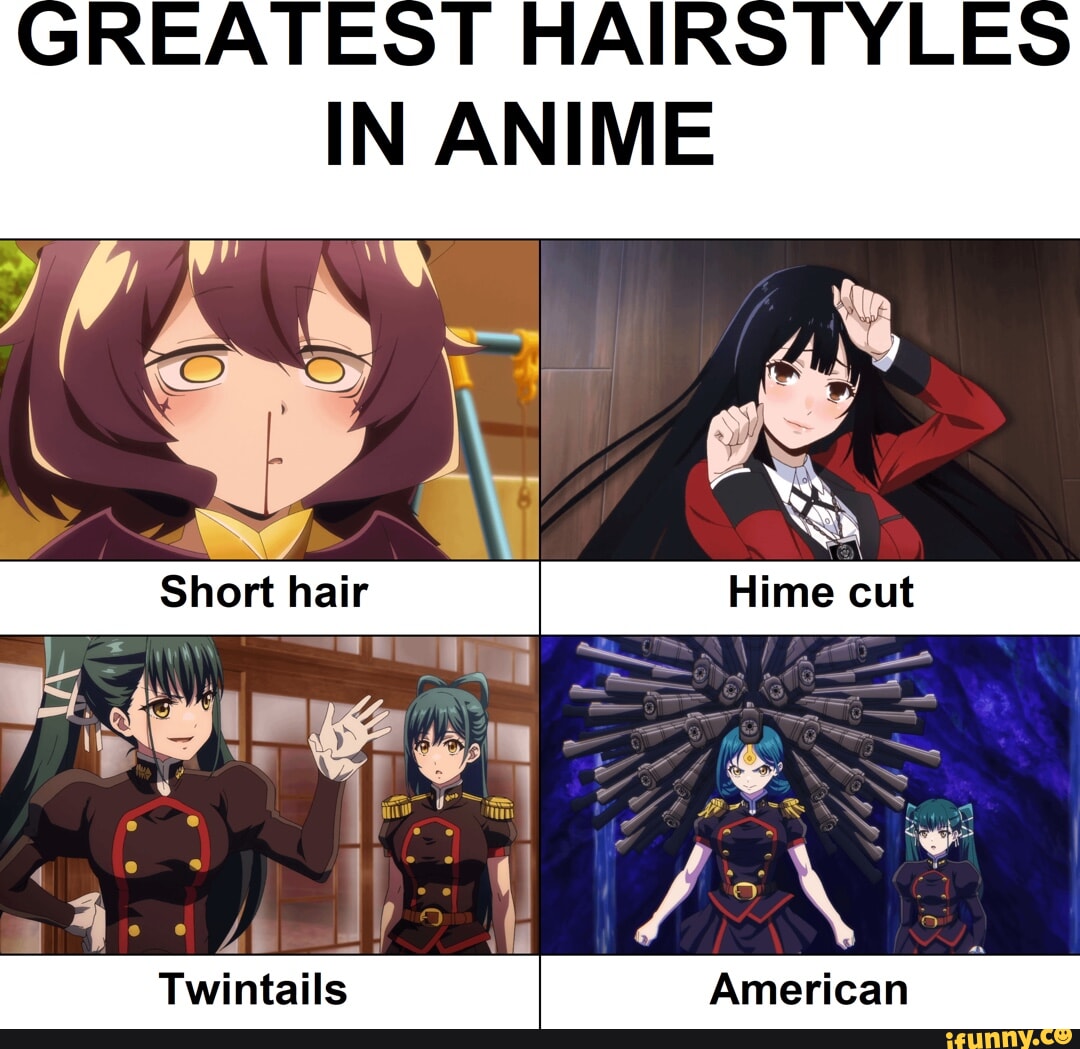 GREATEST HAIRSTYLE IN ANIME Short hair io- 3 * oh M Ja Twintails I ...