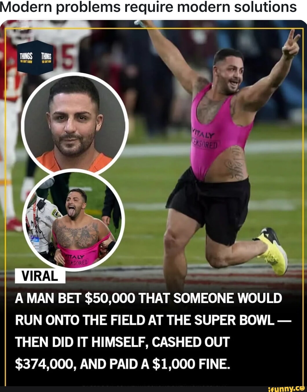 Odern problems require modern solutions VIRAL A MAN BET $50,000 THAT ...