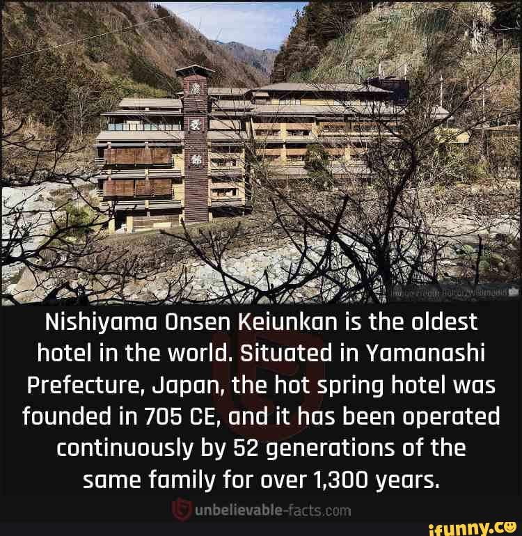 Nishiyama Onsen Keiunkan is the oldest hotel in the world. Situated in ...