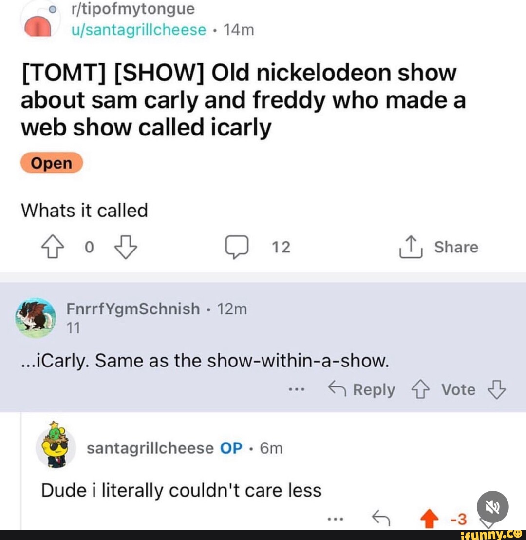 [TOMT] [SHOW] Old nickelodeon show about sam carly and freddy who made ...