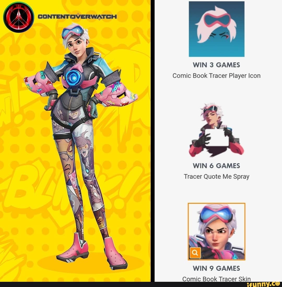 WIN 3 GAMES Comic Book Tracer Player Icon WIN 6 GAMES Tracer Quote Me ...