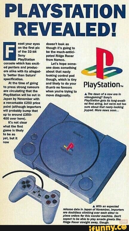 PLAYSTATION REVEALED! 'east your eyes 'on the first ple of the 32-bit ...
