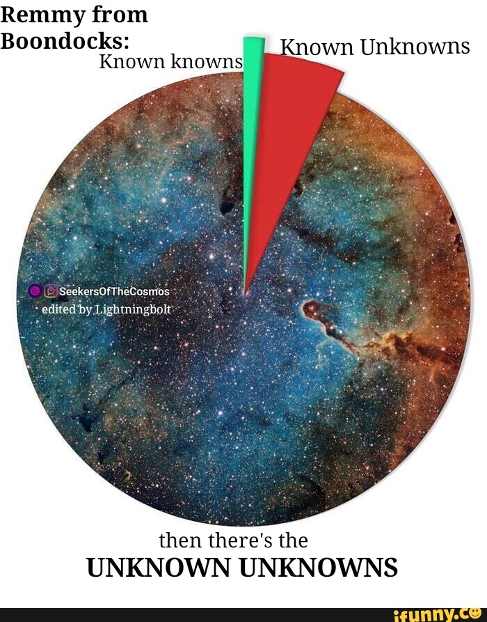 Remmy from Boondocks: own Unknowns Known knowns 'SeekersOfTheCosmios ...