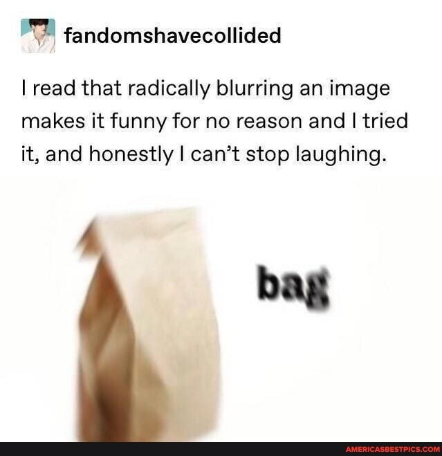 Fandomshavecollided I read that radically blurring an image makes it ...