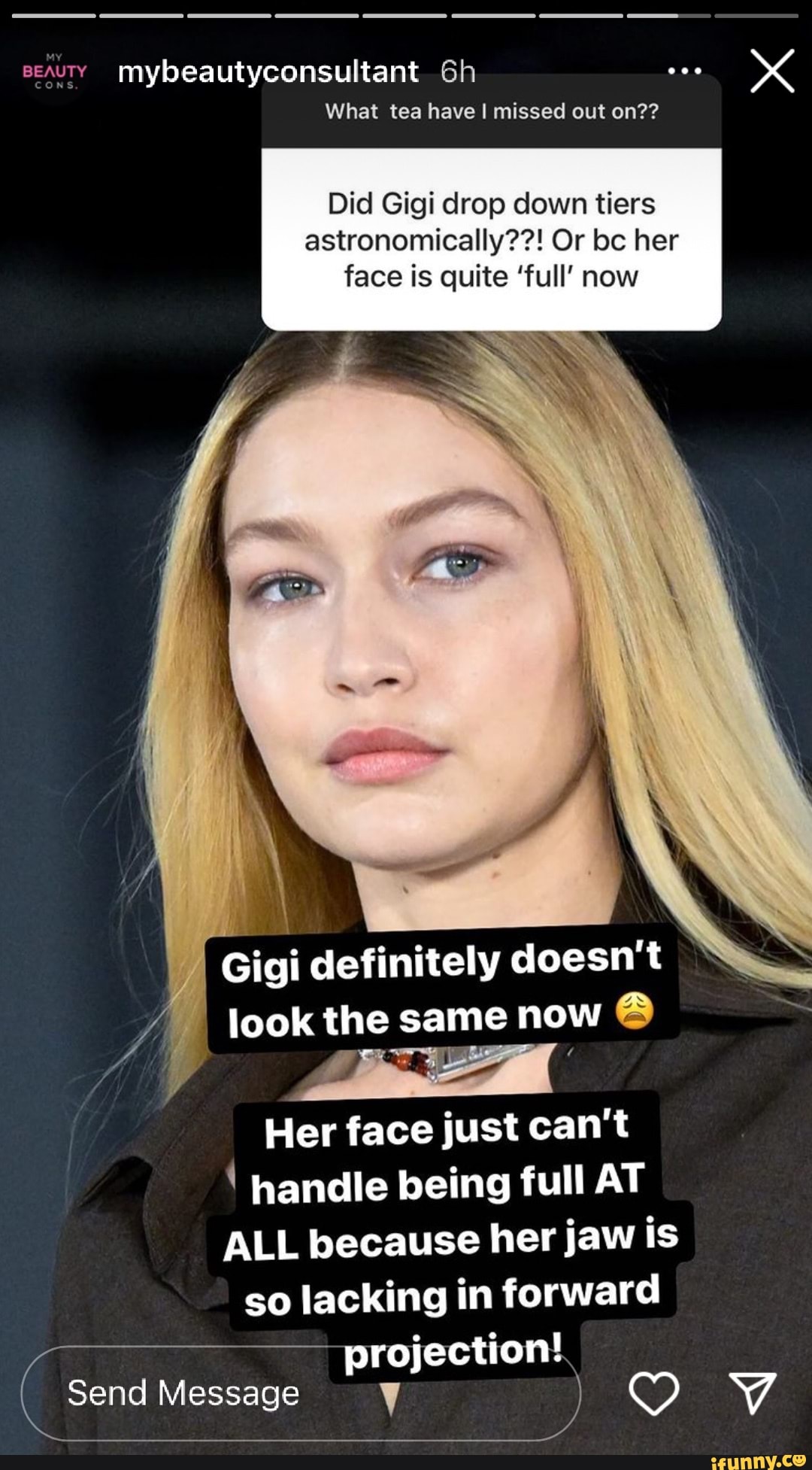 Gigihadid memes. Best Collection of funny Gigihadid pictures on iFunny
