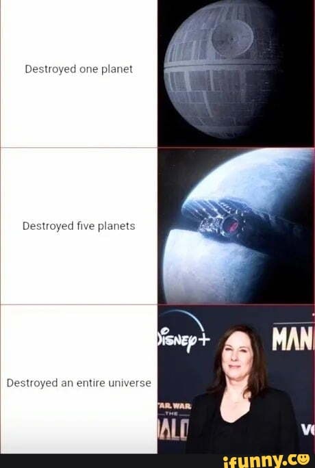 Destroyed one planet Destroyed five planets Destroyed an entire ...