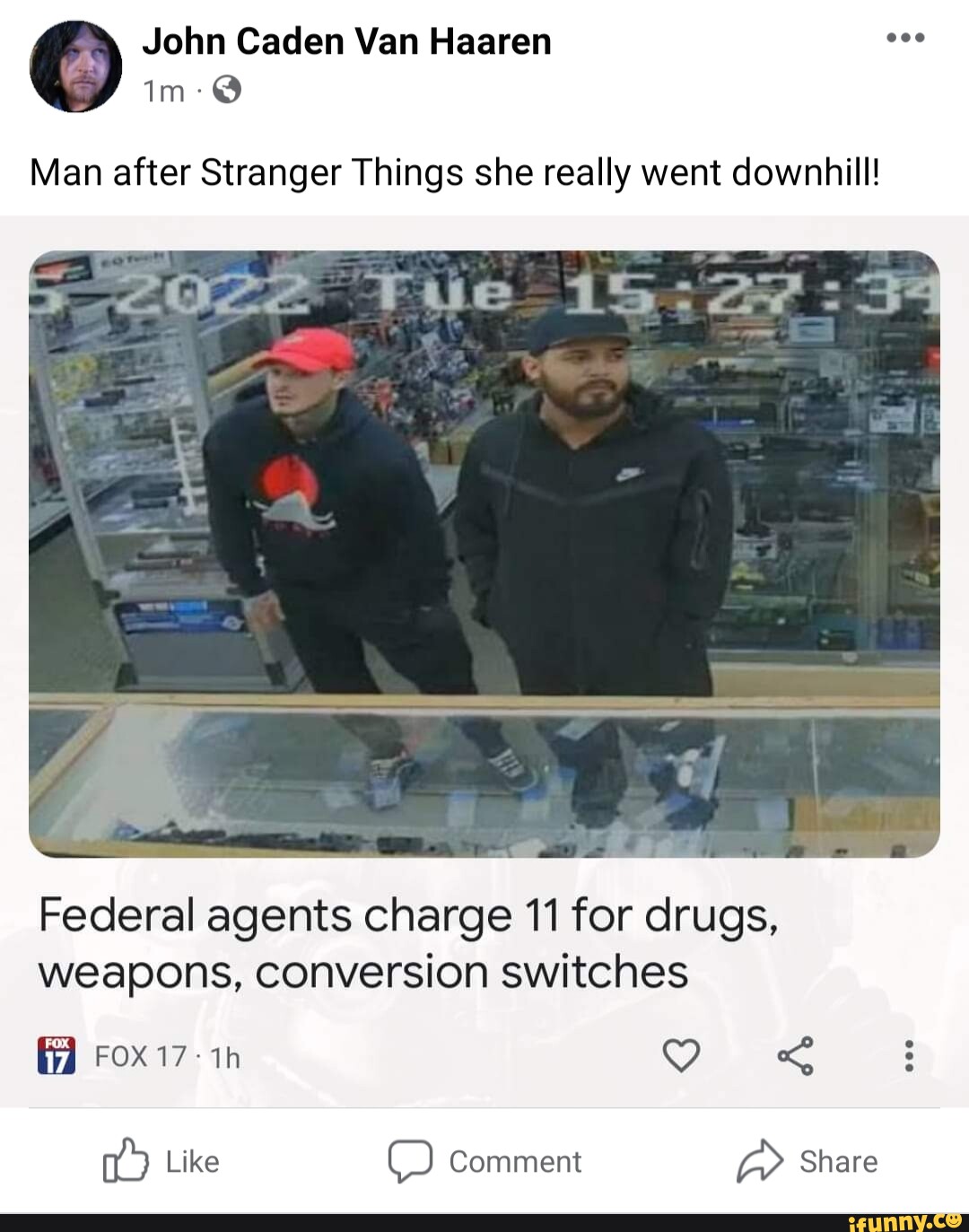 John Caden Van Haaren Man after Stranger Things she really went ...
