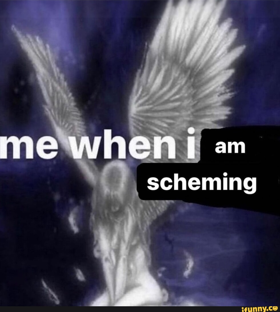 Me WHEN am scheming - iFunny
