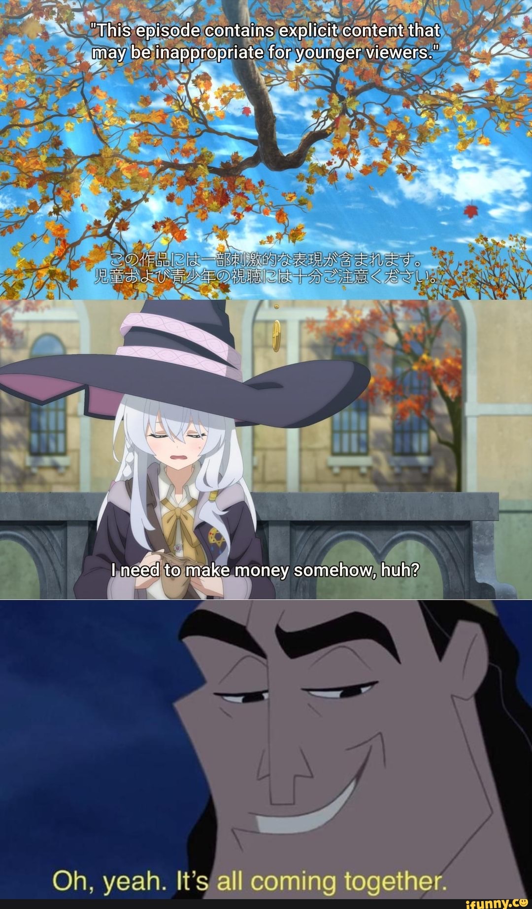 "This episode contains explicit content that may be inappropriate for ...