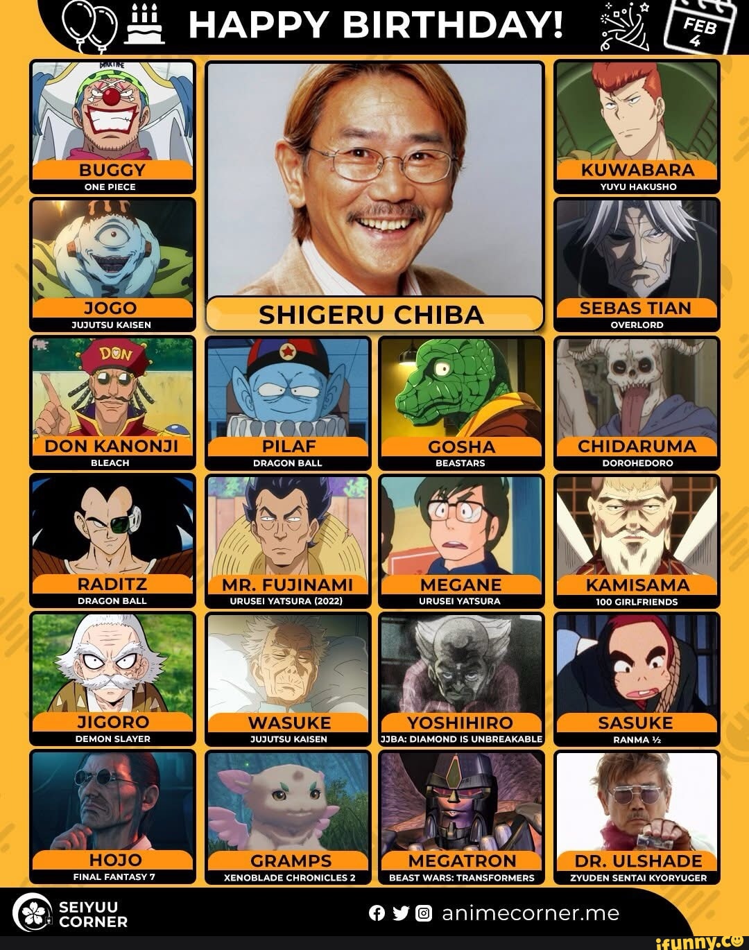 HAPPY BIRTHDAY! ONE PIECE YUYU BAKUSHO JUIUTSU OVERLORD BLEACH DRACON ...