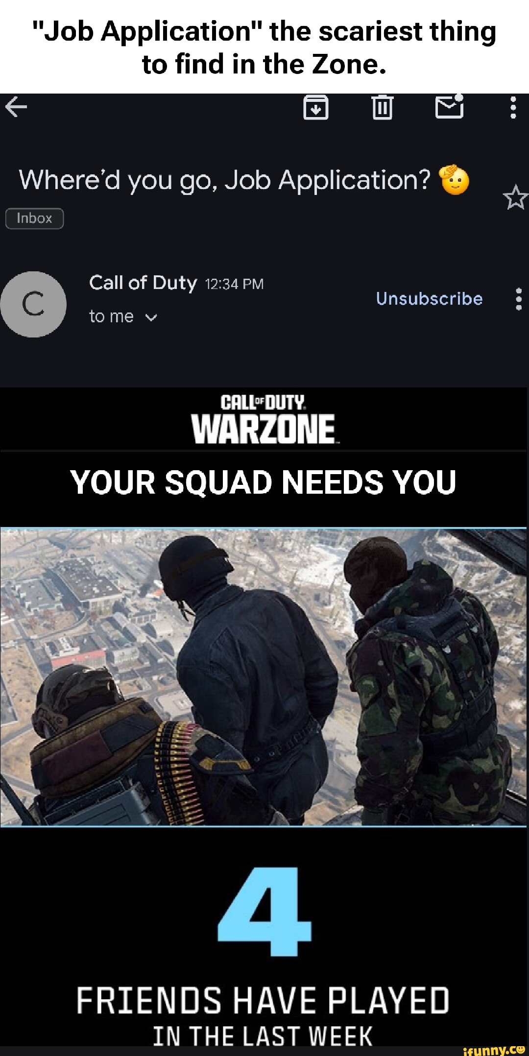 "Job Application" the scariest thing to find in the Zone. WW & Where'd ...