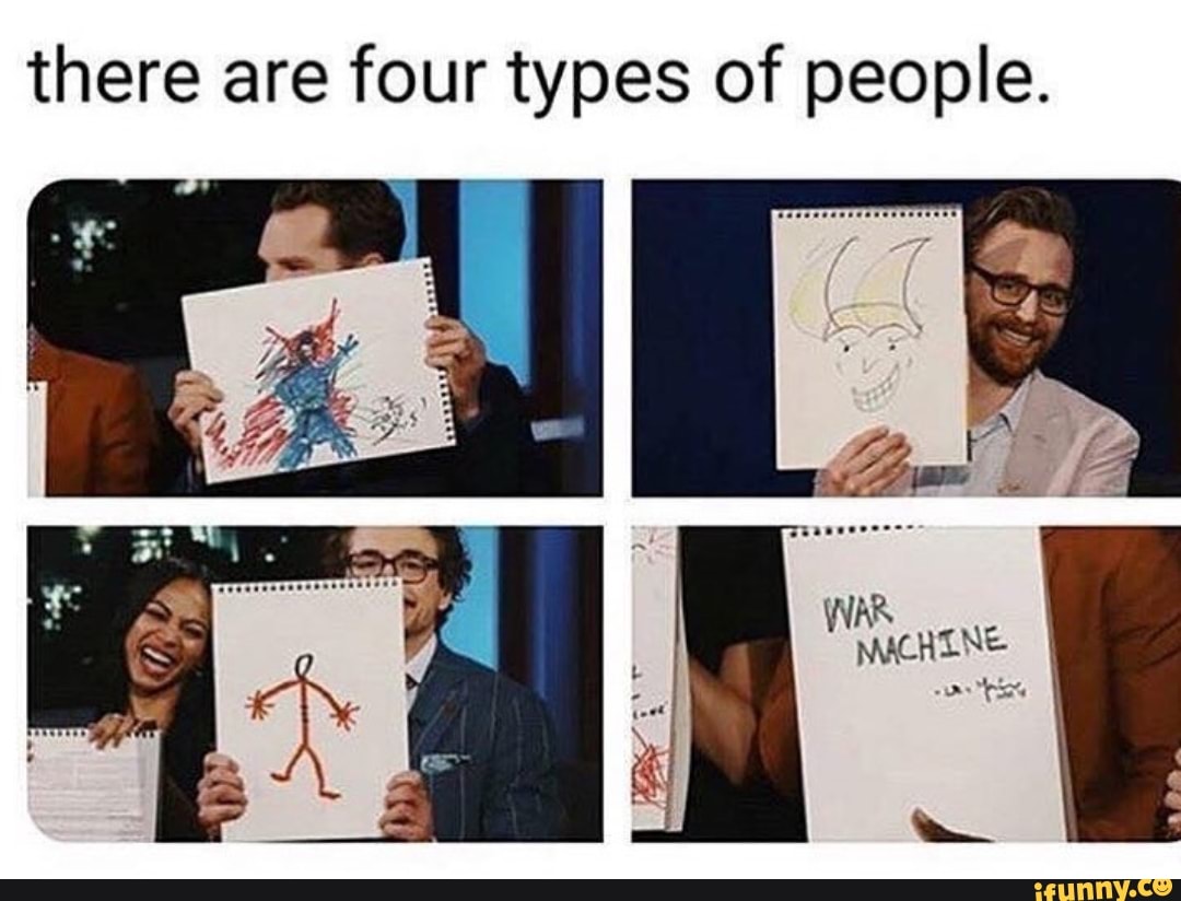 There are four types of people. - iFunny