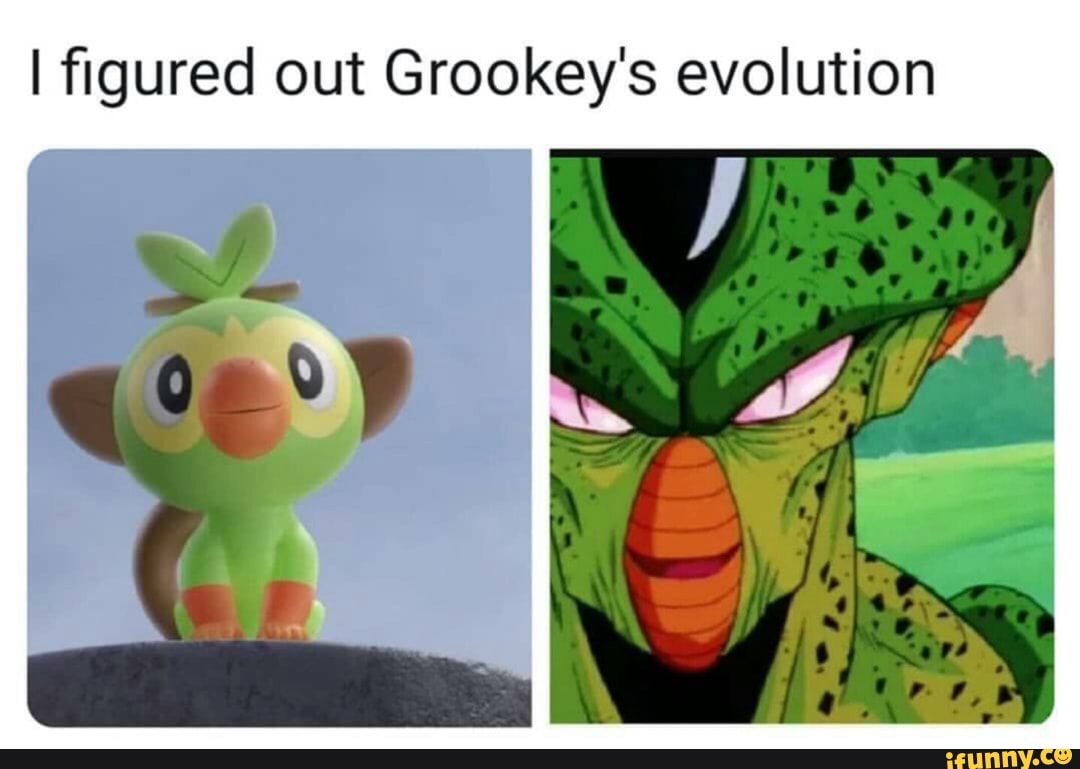 I ﬁgured out Grookey's evolution - iFunny
