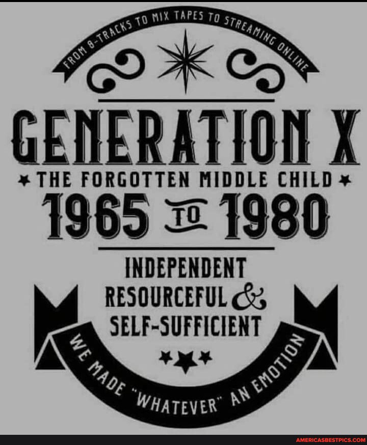 GENERATION THE FORGOTTEN MIDDLE CHILD 1965 = 1980 INDEPENDENT ...
