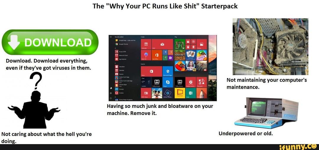 Bloatware memes. Best Collection of funny Bloatware pictures on iFunny