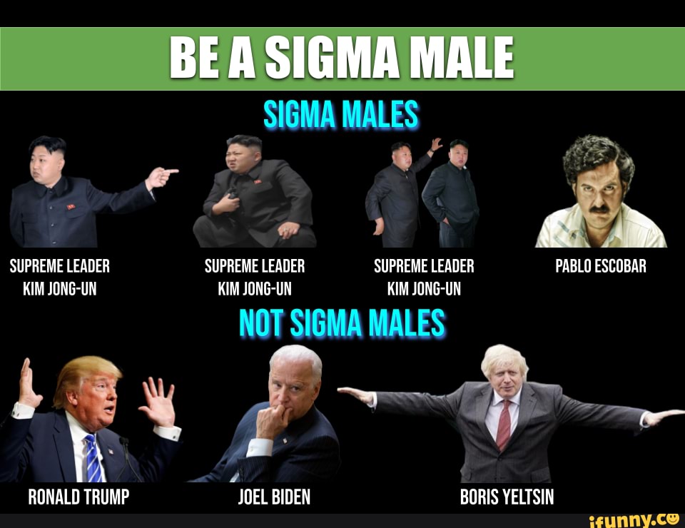 BE Ul GMA MALE SIGMA MALES "7% Ae SUPREME LEADER SUPREME LEADER SUPREME ...