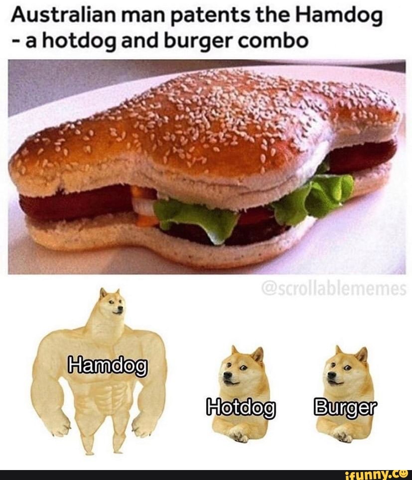 Australian man patents the Hamdog - ahotdog and burger combo Ry ...