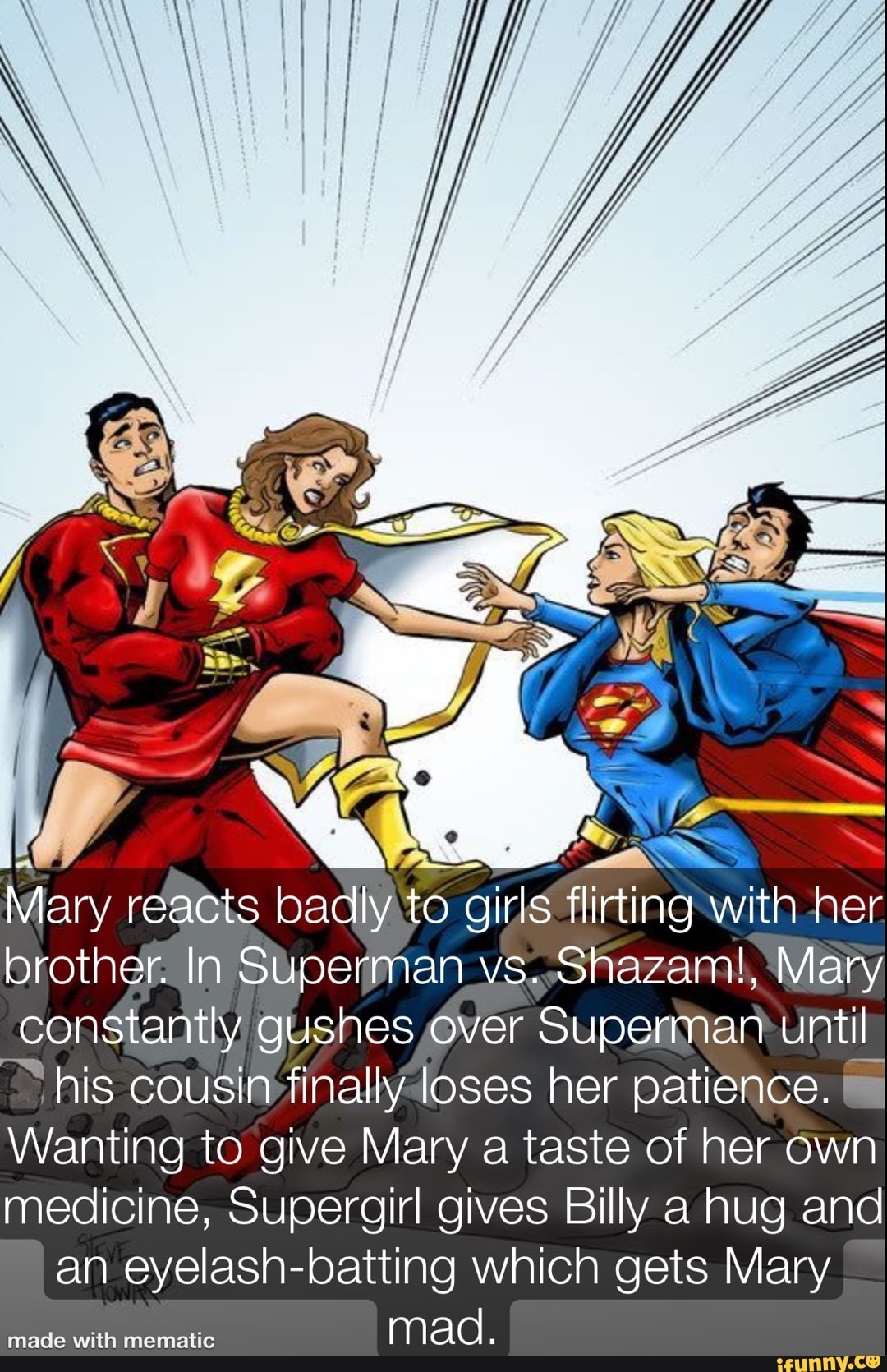 Mary Reacts Badly To Girls Flirting With Her Brother In Superman Vs 