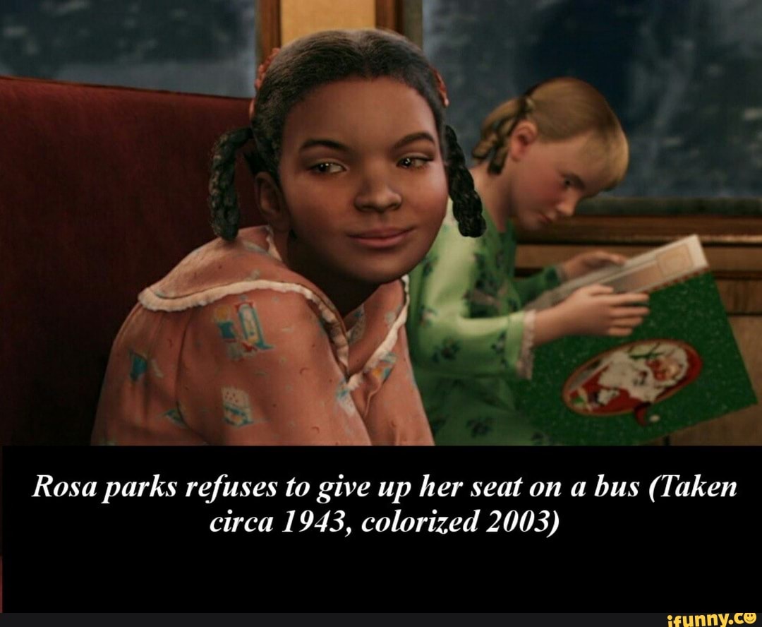 Rosa parks refuses to give up her seat on a bus (Taken circa 1943 ...