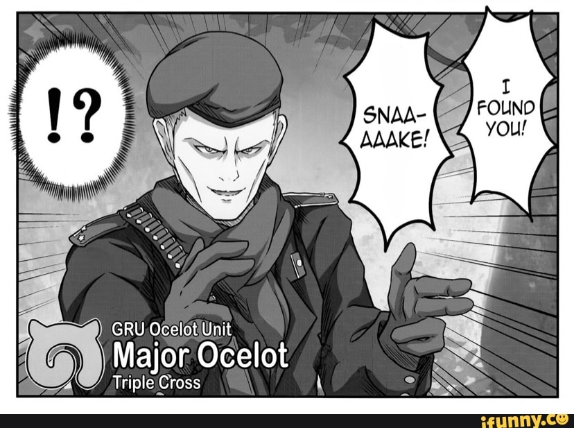GRU Ocelot Unit Major Ocelot Triple Cross - iFunny