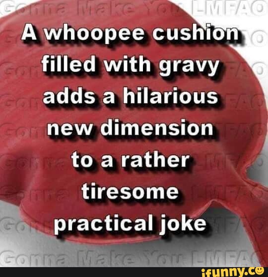 "A whoopee cushion filled with gravy adds a hilarious new dimension to ...