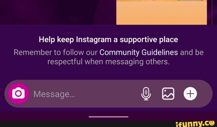 Help keep Instagram a supportive place Remember to follow our Community ...