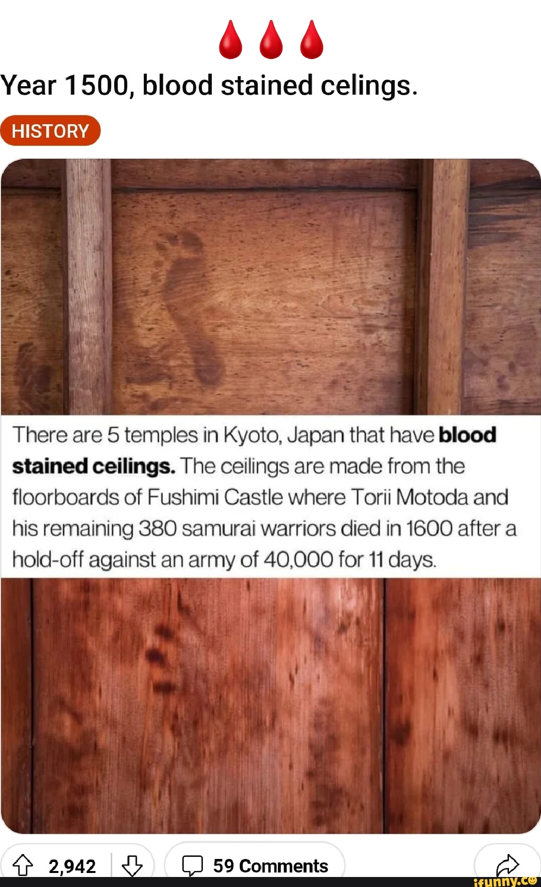 Ear 1500, blood stained celings. HISTORY There are 5 temples in Kyoto ...