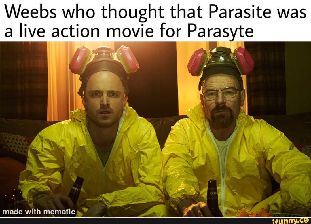 Weebs who thought that Parasite was a live action movie for Parasyte ...
