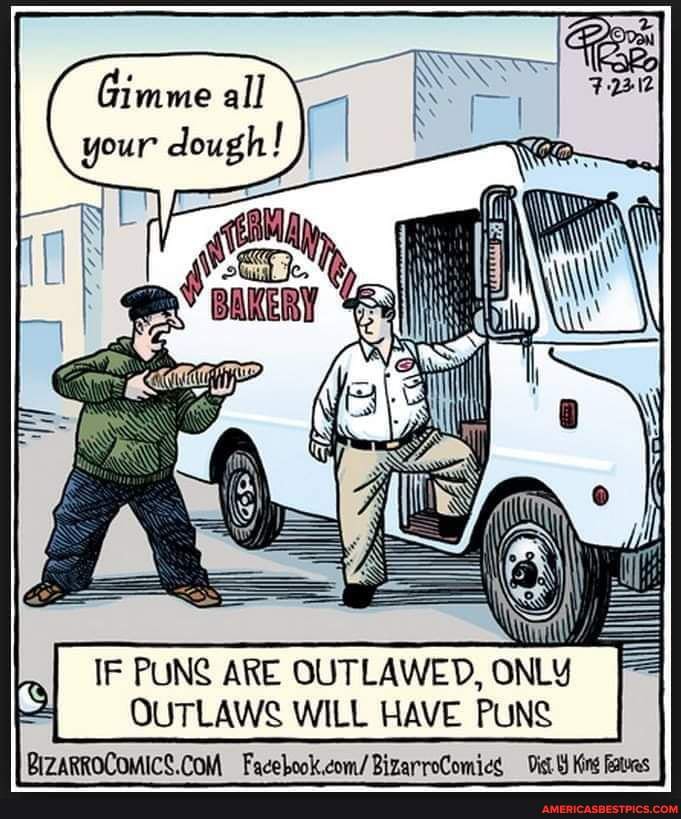 IF PUNS ARE OUTLAWED, ONLY OUTLAWS WILL HAVE PUNS Dist King Faves ...