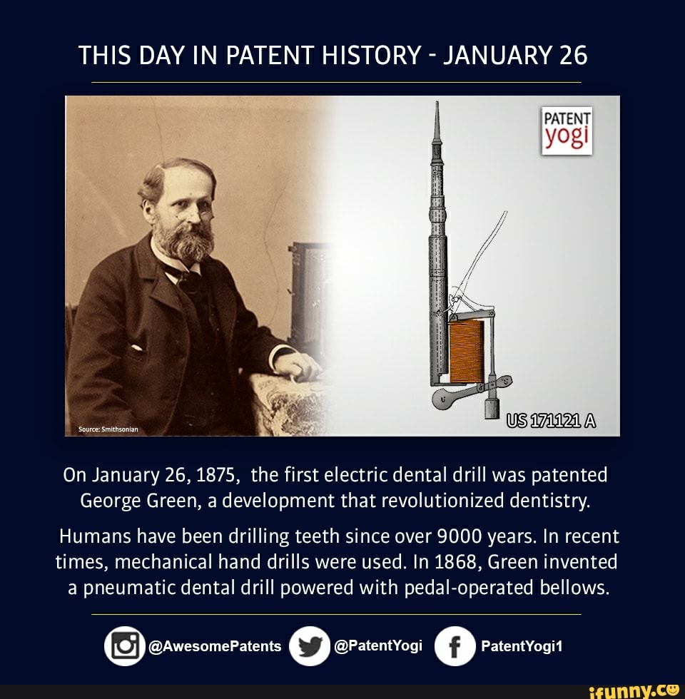 THIS DAY IN PATENT HISTORY JANUARY 26 On January 26, 1875, the first ...