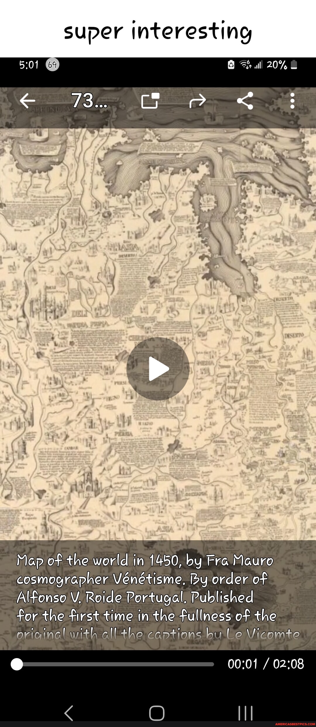 Super interesting all 20% a Map of the world in 1450, by Fra Mauro ...