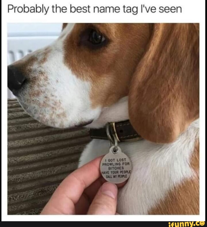 Probably the best name tag I've seen - iFunny