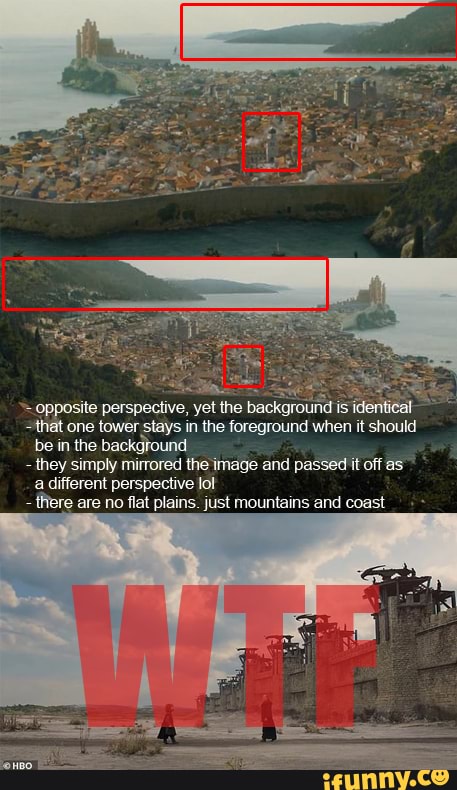 Opposite perspective, yet the background is identical ~that one tower ...