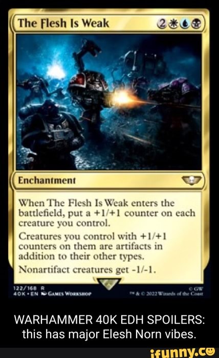 The Flesh Os Weak Enchantment the eld, put a counter on each ure you ...