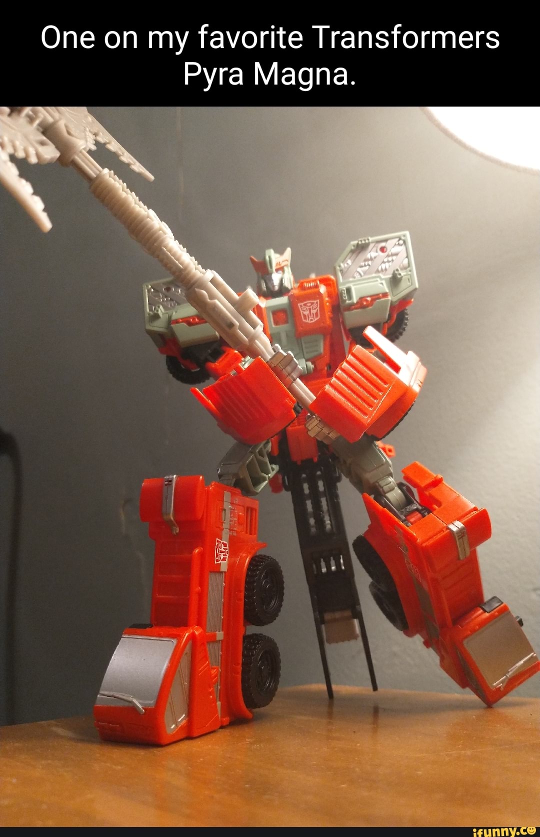 One on my favorite Transformers Pyra Magna. - iFunny