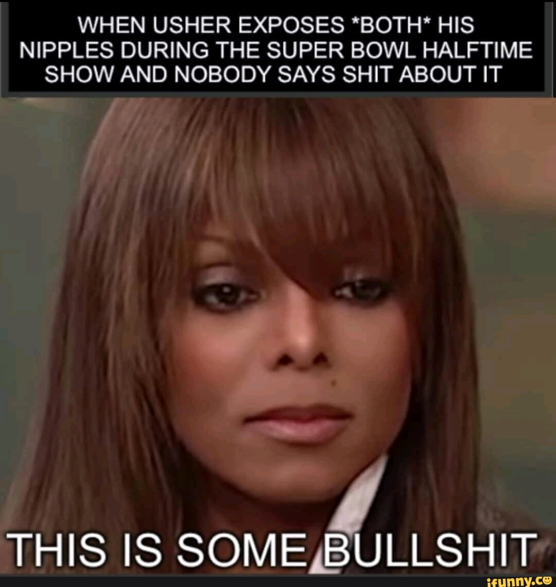 When Usher Exposes Both His Nipples During The Super Bowl Halftime