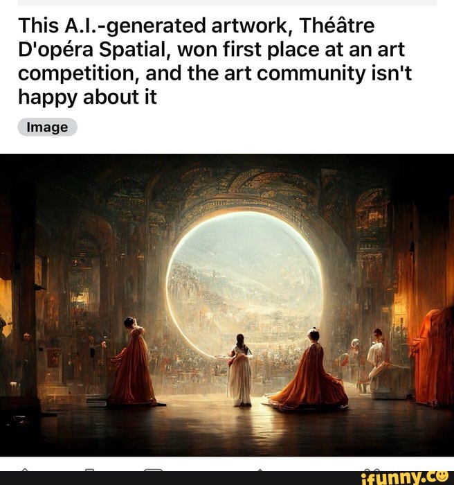 This A.I.-generated artwork, Theatre D'opra Spatial, won first place at ...