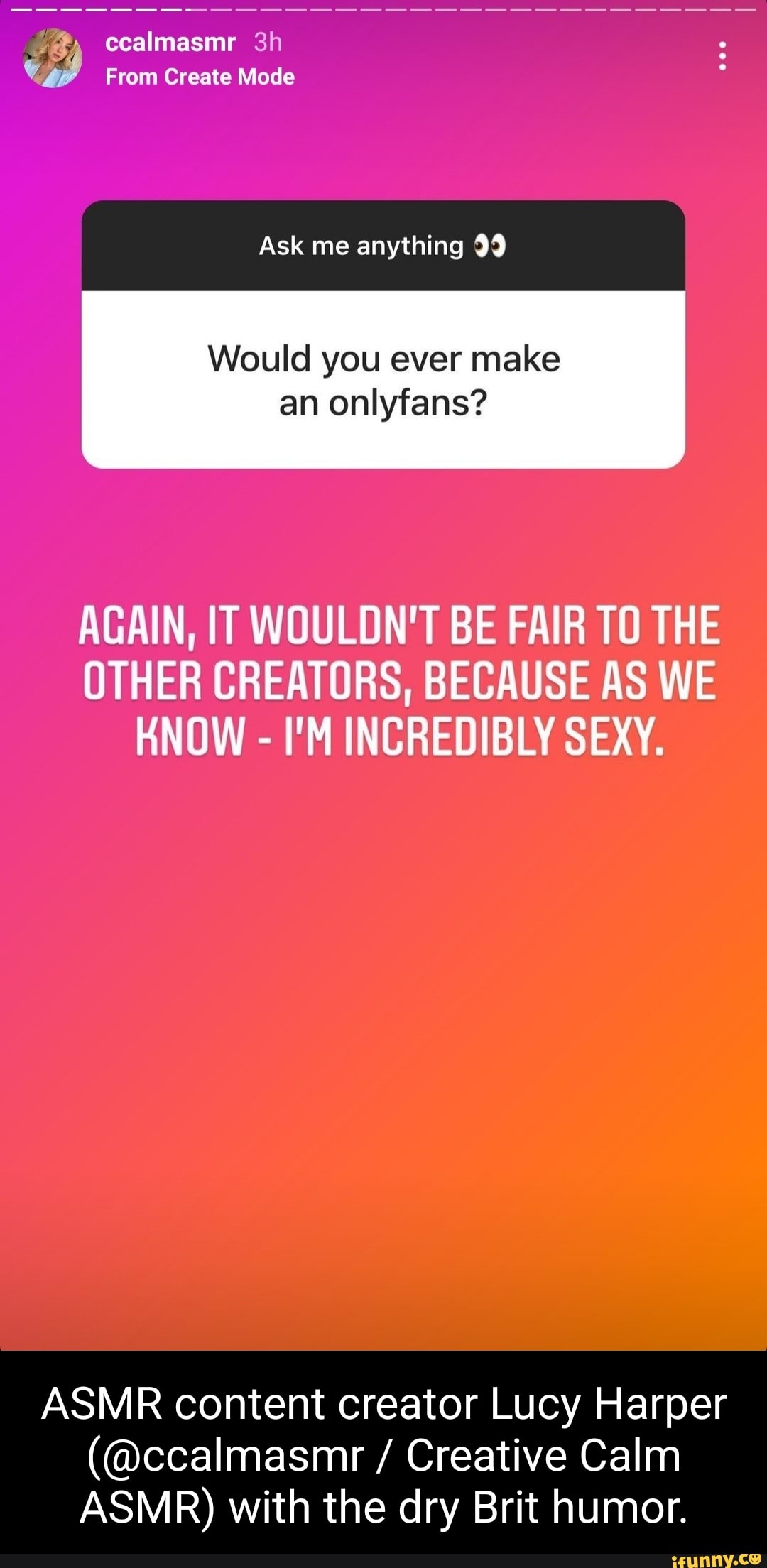 Ccalmasmr memes. Best Collection of funny Ccalmasmr pictures on iFunny