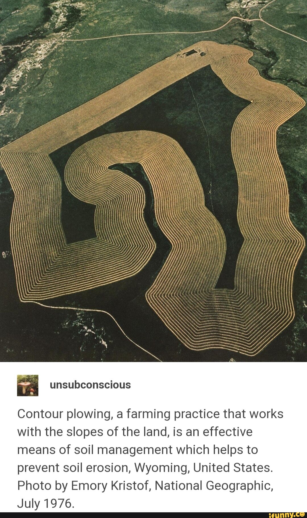 I unsubconscious Contour plowing, a farming practice that works with ...