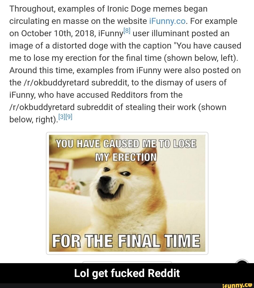Throughout, examples of Ironic Doge memes began circulating en masse on ...