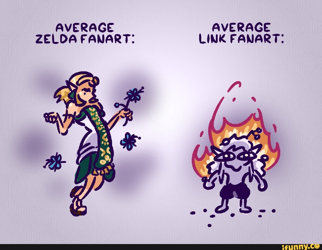 AVERAGE AVERAGE ZELDA FANART: LINK FANART: - iFunny