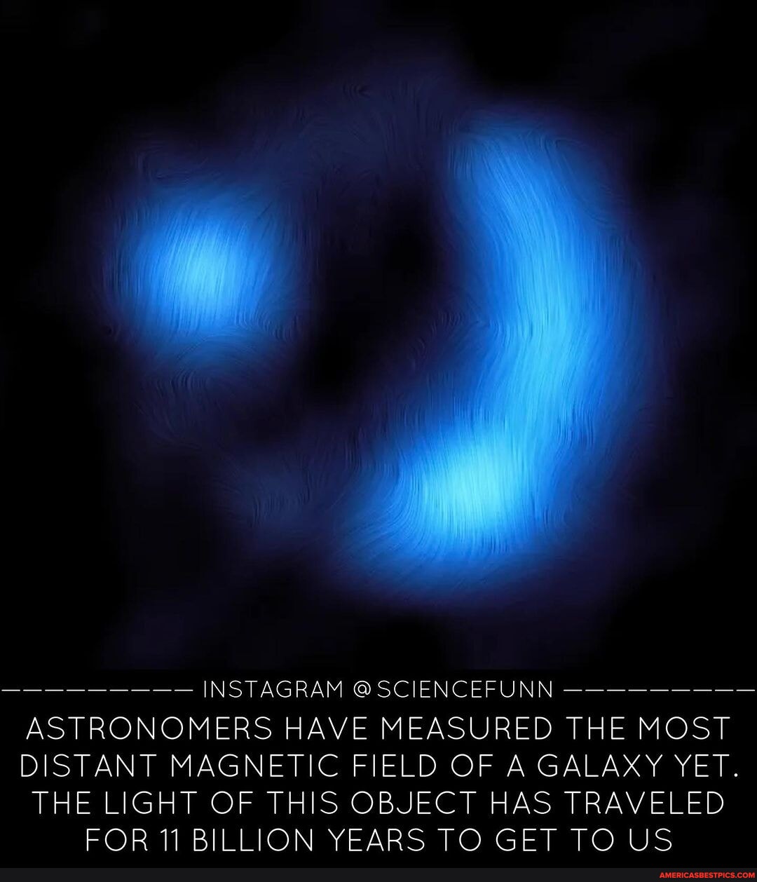 This image shows the orientation of the magnetic field in the distant ...
