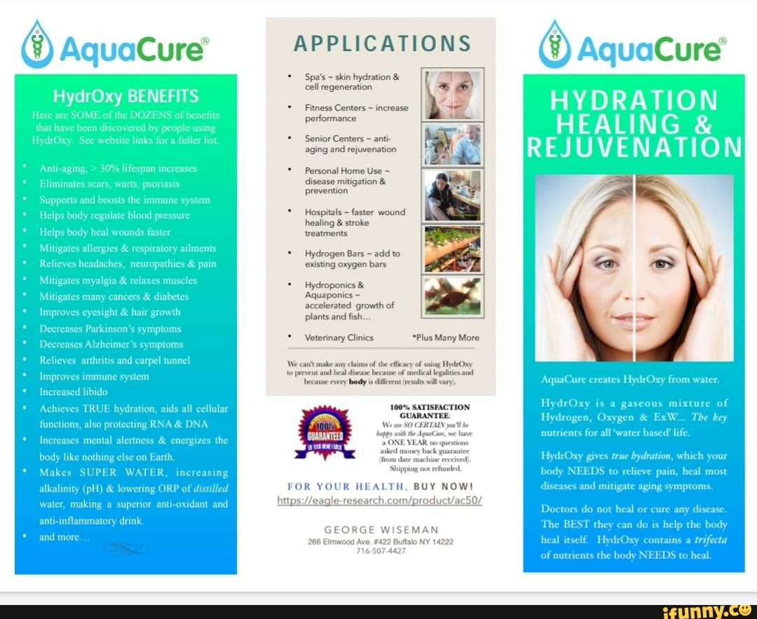 Cure' HydrOxy BENEFITS Here are SOME of the DOZENS of benefits that ...