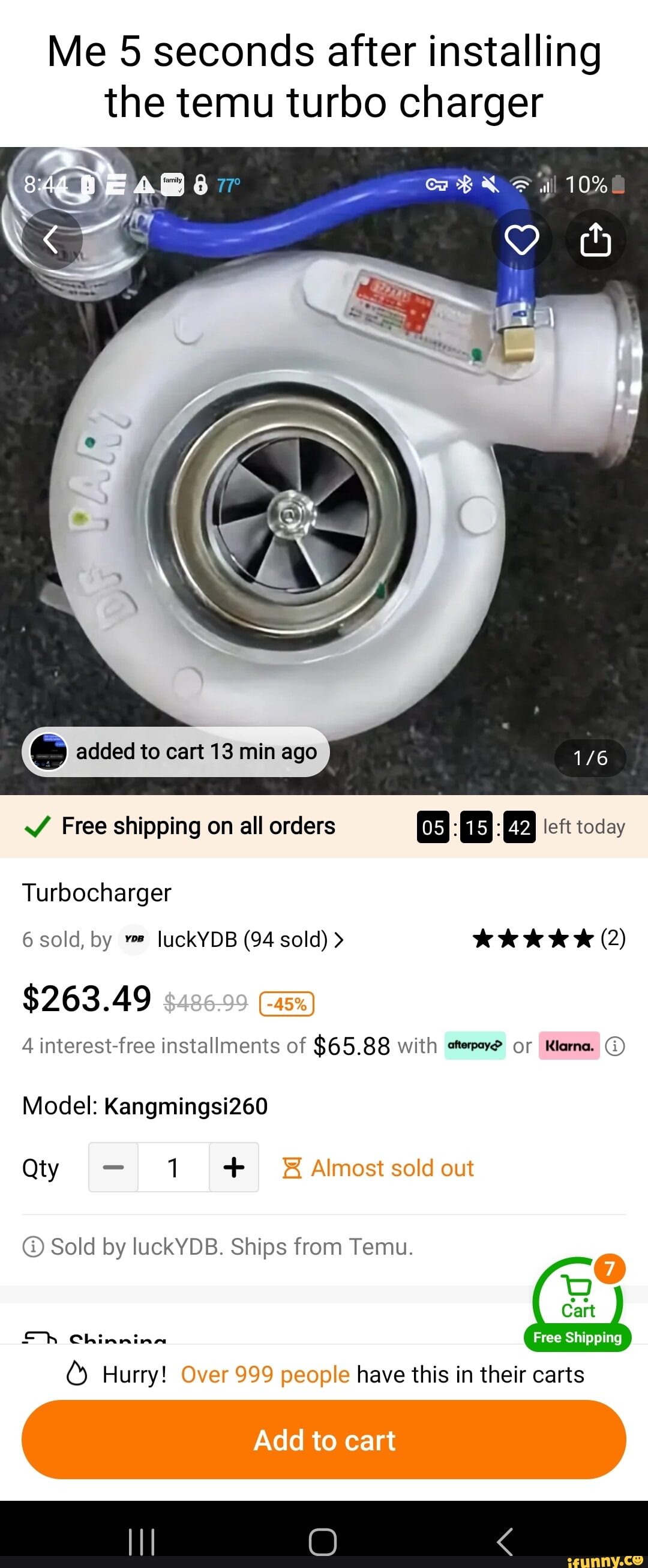 Meme Turbocharger 3DAwesome Set Of 2 Distinctive Turbo Keychain
