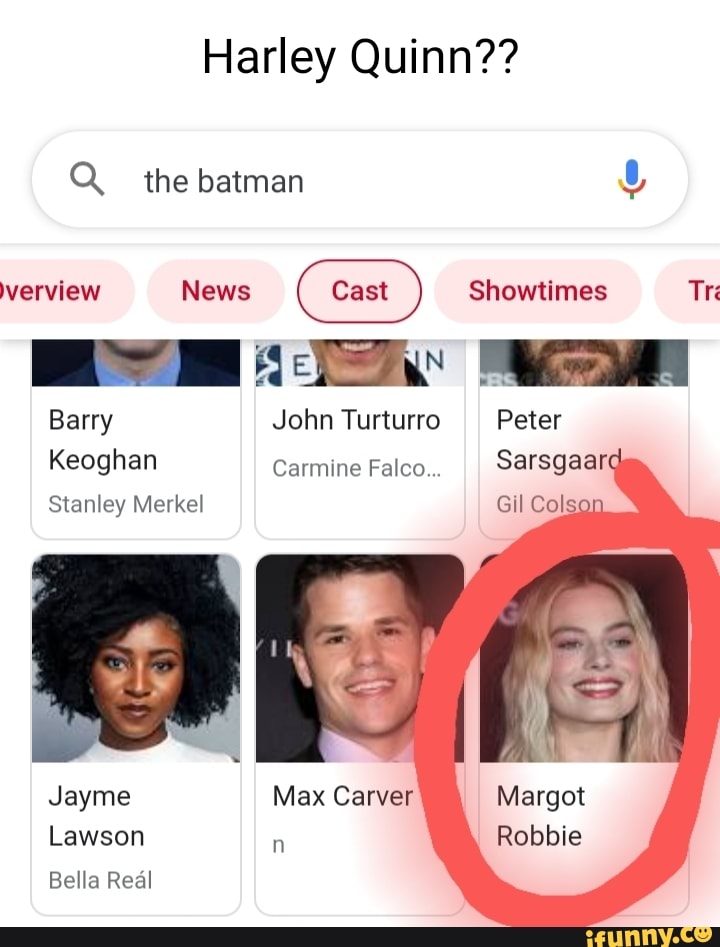 Harley Quinn?? Q. the batman verview News Showtimes Tri Barry John ...