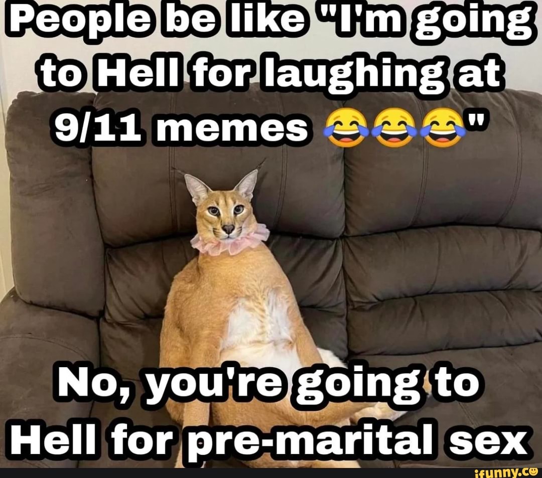 People be like "I'm going to Hell for laughing at memes No, you're ...